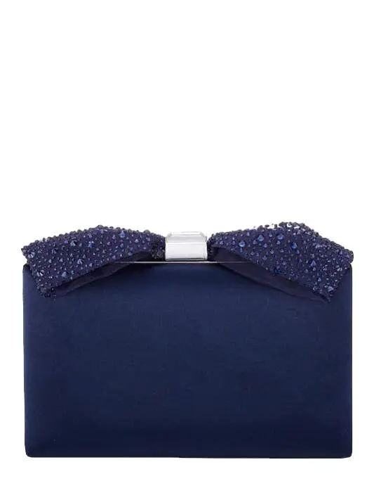 Nina Selena Frame Clutch - Navy