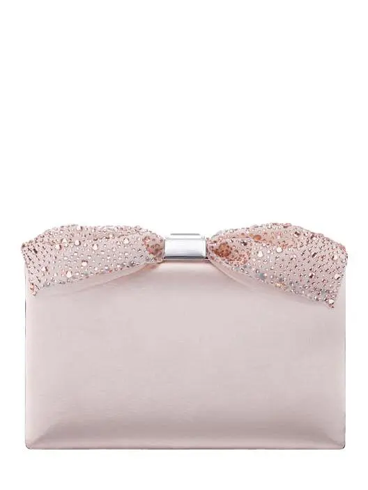 Nina Selena Frame Clutch - Pearl Rose