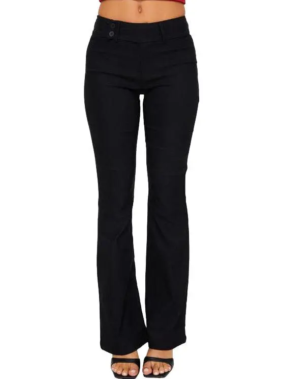 Princess Polly Kinkirk Flare Pants - Black