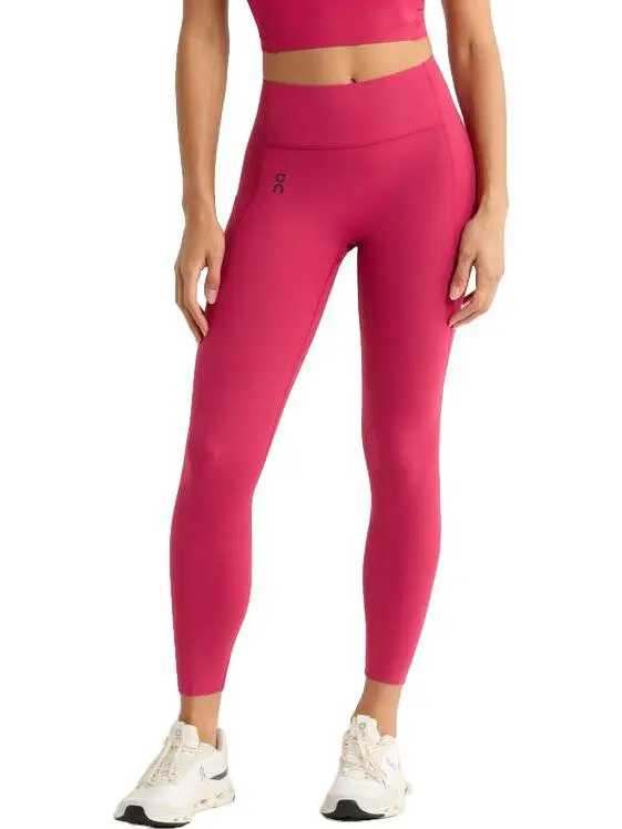 On Studio Crop Leggings - Grenadine