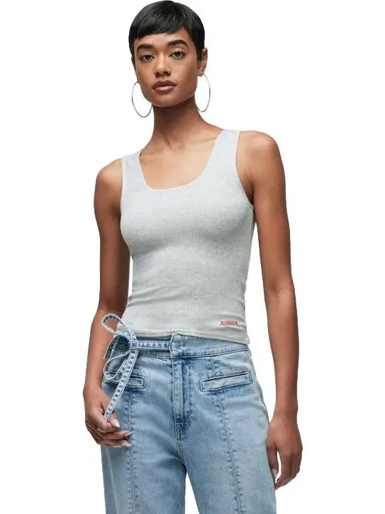 Hudson Jeans Scoop Neck Tank - Heather Grey