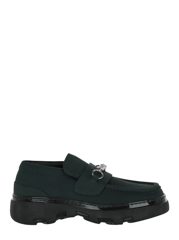 Burberry Creeper Clamp Loafers - Green