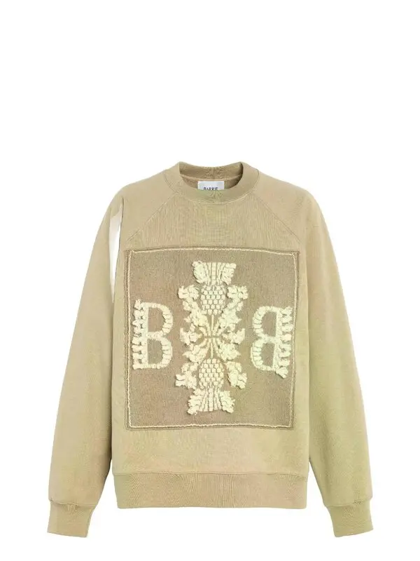 BARRIE Logo-embroidered Sweatshirt - Green
