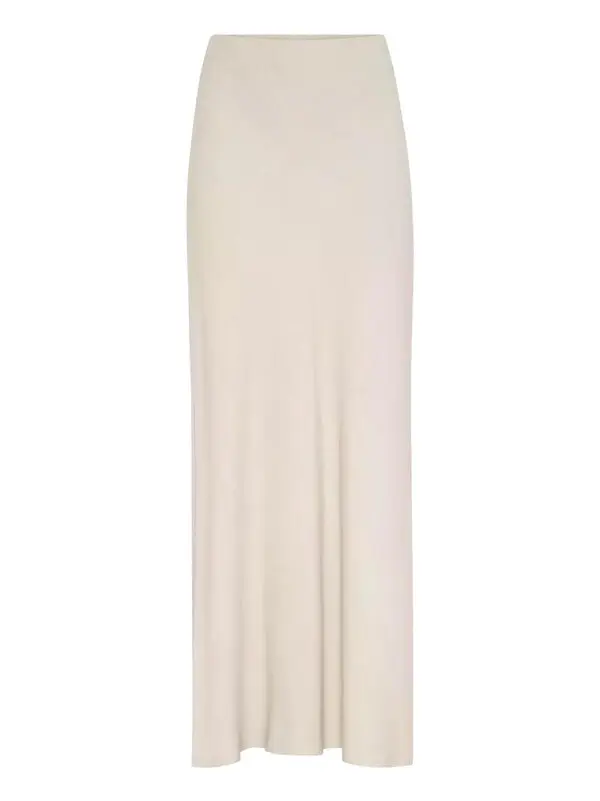 Brunello Cucinelli Bias-cut Maxi Skirt - Neutrals