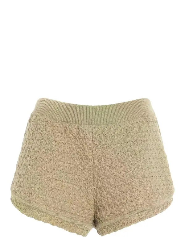 BARRIE Cashmere Tweed Shorts - Green