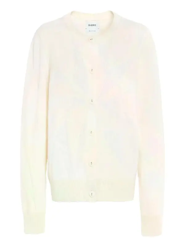 BARRIE Ultra-fine Knit Cardigan - White