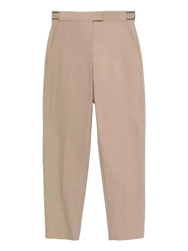 Brunello Cucinelli Monili Chain-detail Trousers - Brown