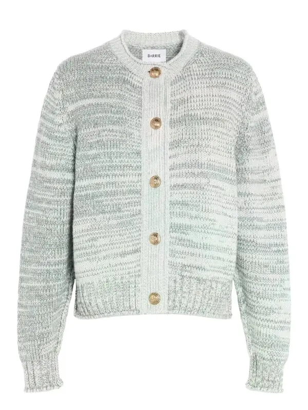BARRIE Chunky-knit Cashmere Cardigan - Blue