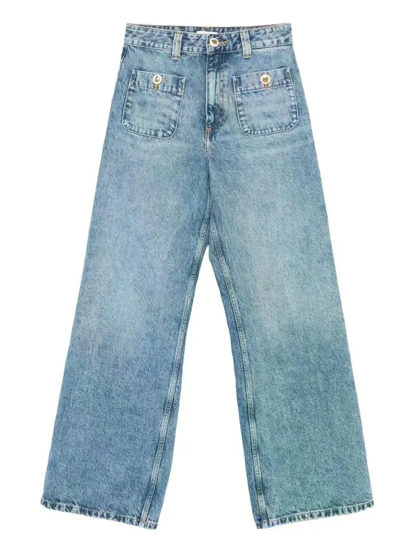 Sandro Wide Leg Jeans - Blue