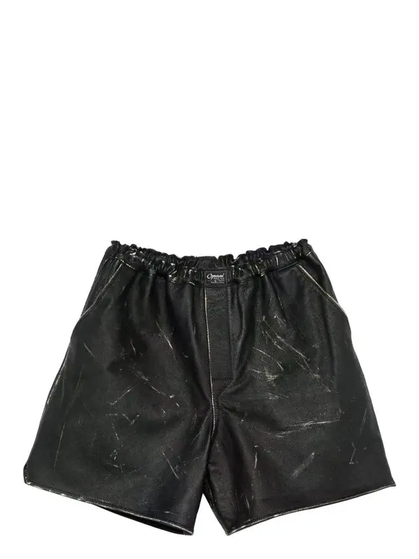 Coperni Leather Boxer Shorts - Black