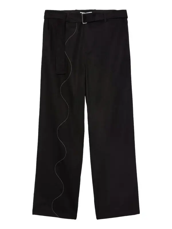 MSGM Straight-leg Trousers - Black