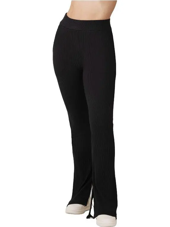 LOSANO Grace Flared Lounge Pant - Black