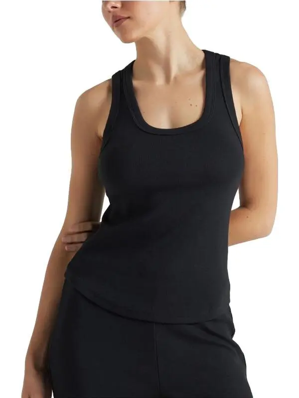LOSANO Serene Rib Tank - Black