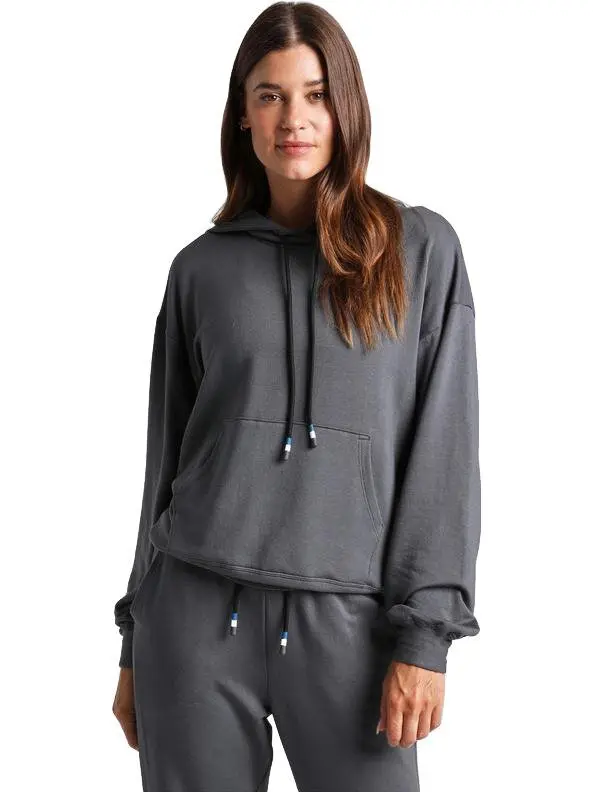 LOSANO Tenderblend Monterey Relaxed Fit Hoodie - Charcoal