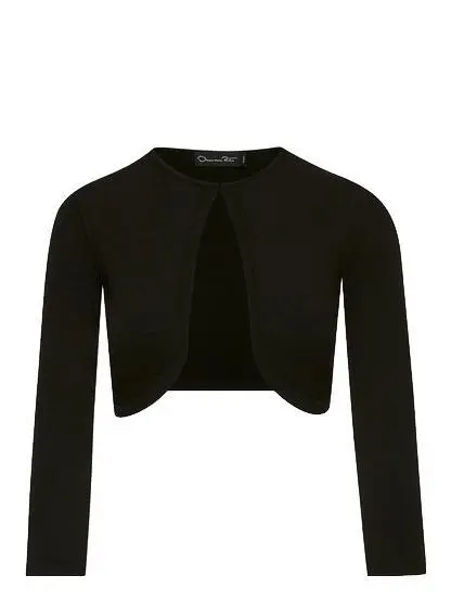 Oscar De La Renta Wool-blend Bolero - Black