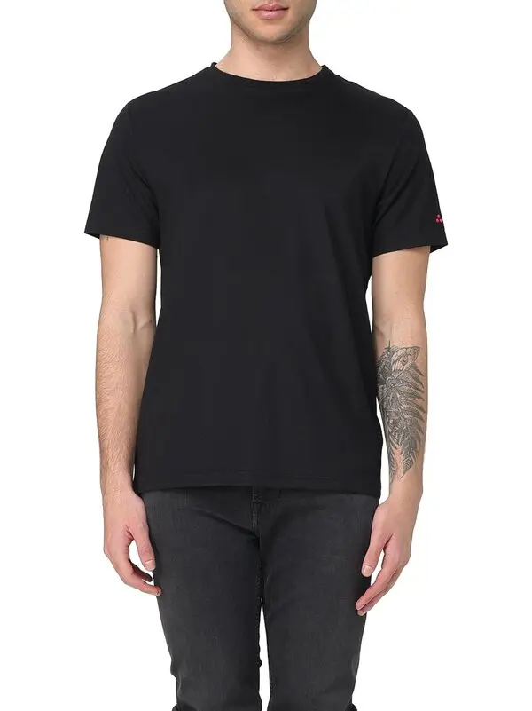 Peuterey Cotton Blend Basic T-shirt - Black