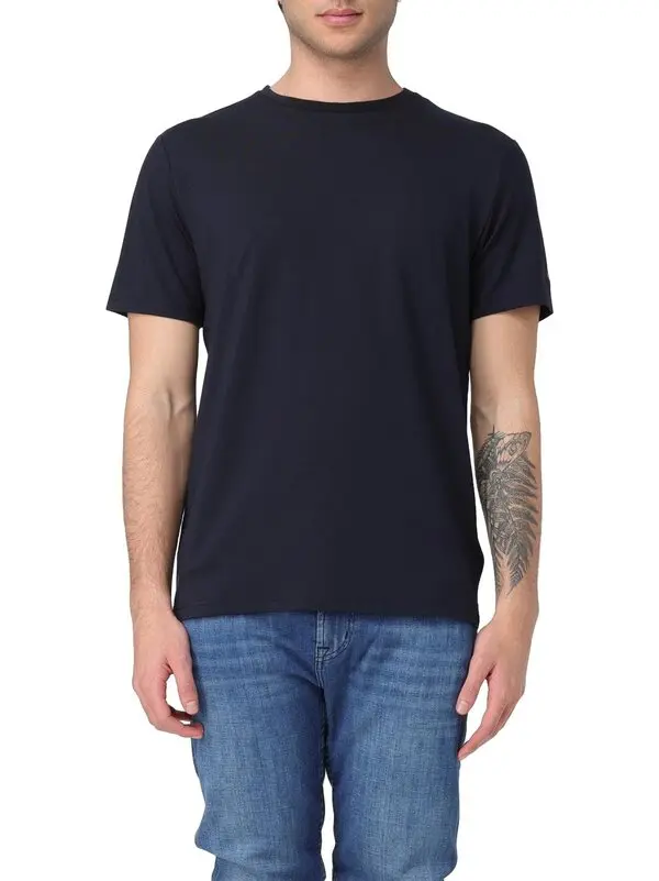 Peuterey Cotton Blend Basic T-shirt - Blue