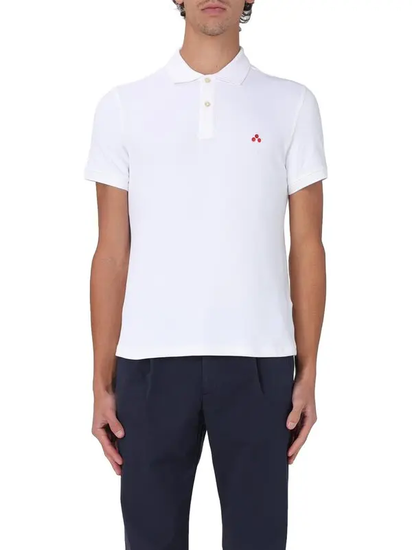 Peuterey Technical Fabric Polo With Logo - White