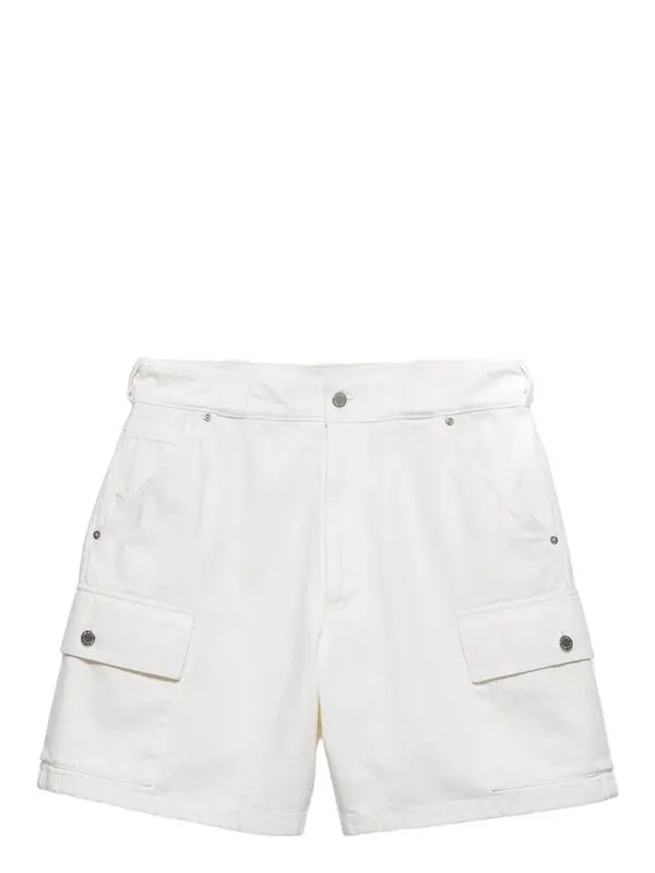 Prada Denim Bermuda - White