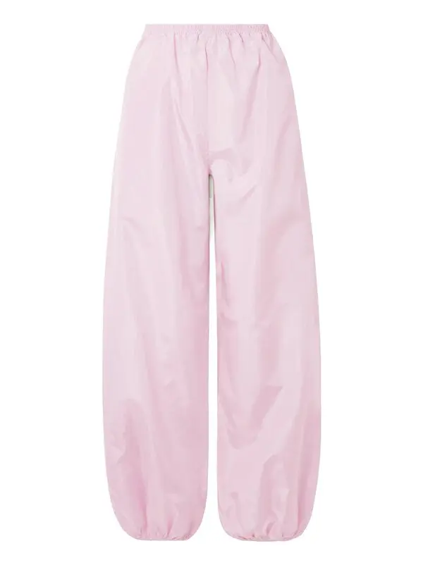 Alaïa Silk-taffeta Track Pants - Pink