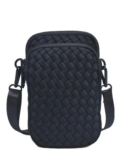 SOL AND SELENE Divide & Conquer Woven Neoprene Bag - Black