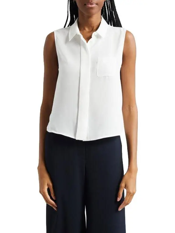 Emporio Armani Sleeveless Shirt - Warm White