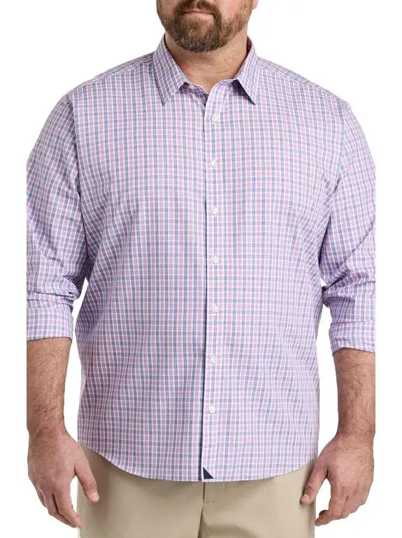 UNTUCKIT FIT BY DXL Big & Tall Dolcetto Sport Shirt - Pink