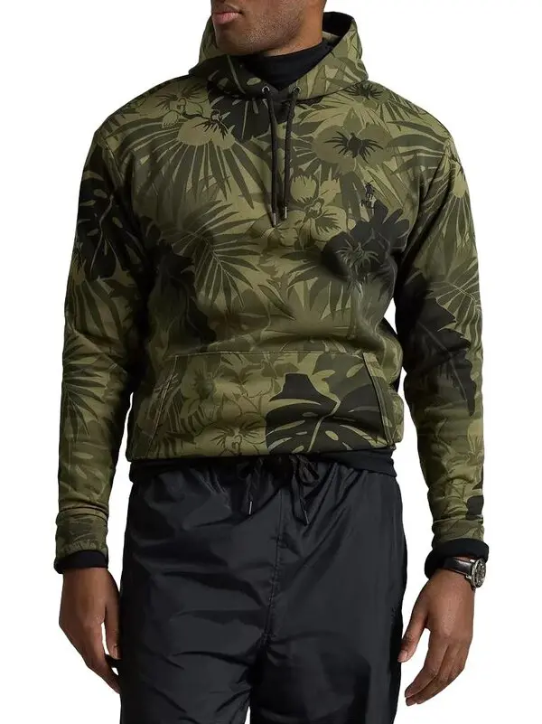 Polo Ralph Lauren Big & Tall Palm-camo Double-knit Hoodie - Palm Cove Camo