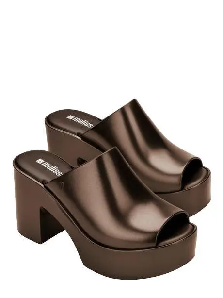Melissa Hype Platform Slide Sandal - Bronze