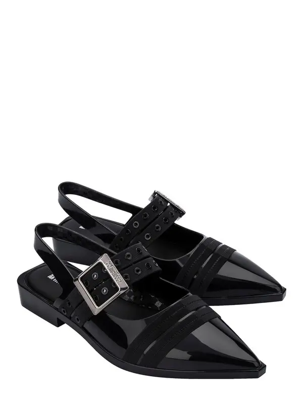 Melissa Ladylike Mary Jane Flats - Black