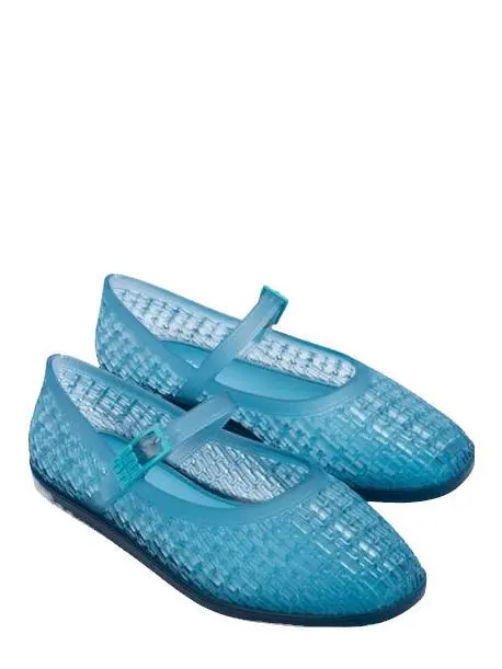 Melissa Harper Mary Jane Flat - Transparent Blue