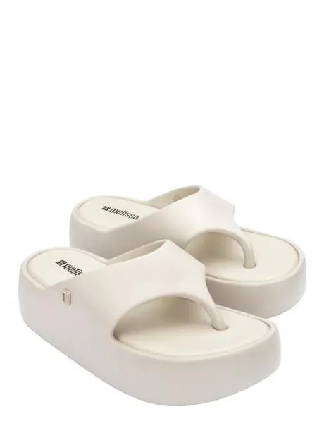 Melissa Free Platform Flip Flop - Beige