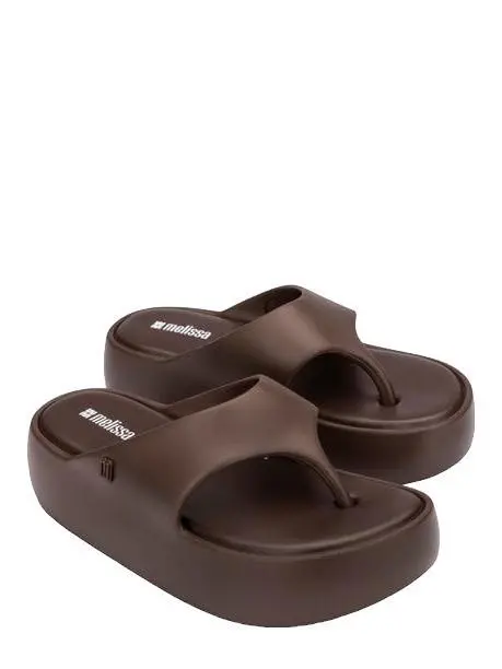 Melissa Free Platform Flip Flop - Bronze