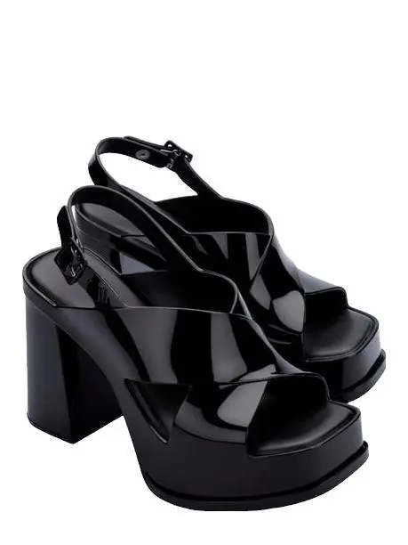 Melissa Dance Slingback Platform Sandal - Black