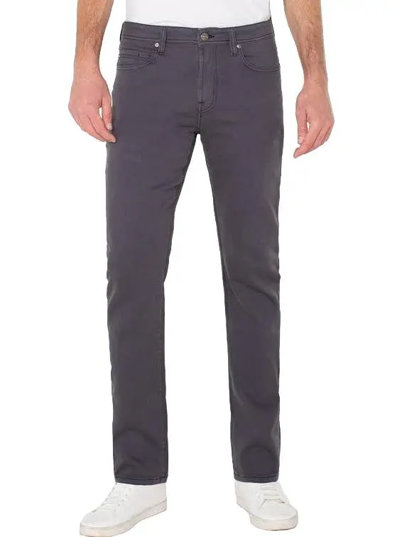 LIVERPOOL Kingston Modern Slim Straight Leg Twill Pants - Night Watch