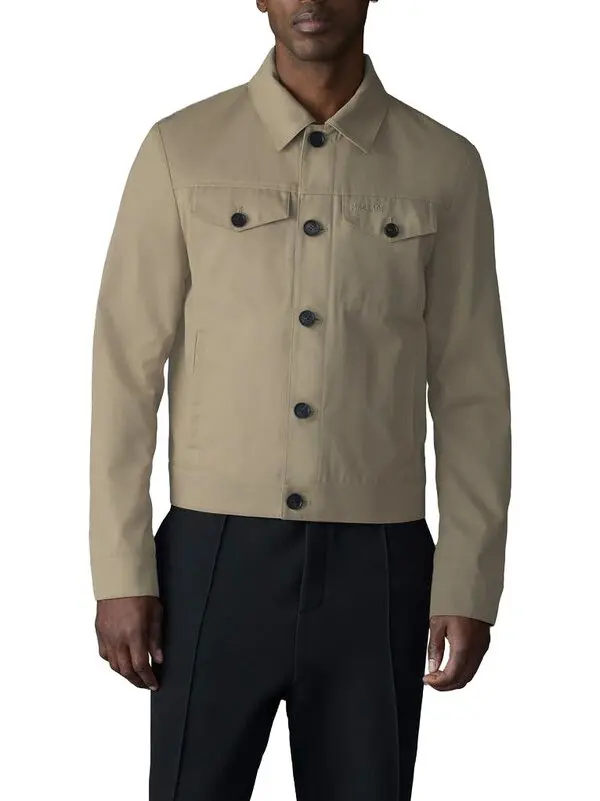 Mackage Nash Twill Trucker Jacket - Light Camel