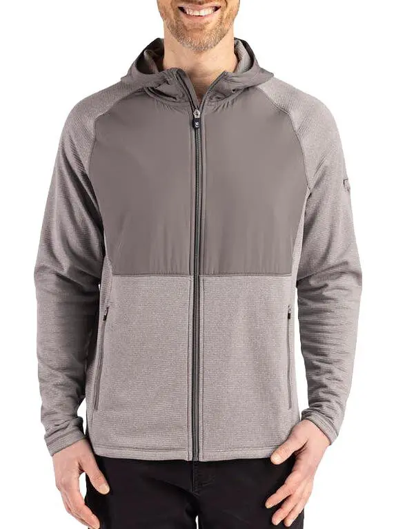 Cutter & Buck Peshastin Fleece Hybrid Jacket - Elemental Grey Heather