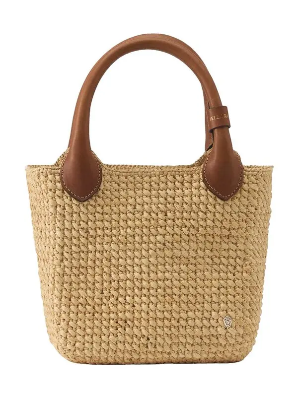 Helen Kaminski Mini Ampara Woven Tote Bag - Natural/cotto