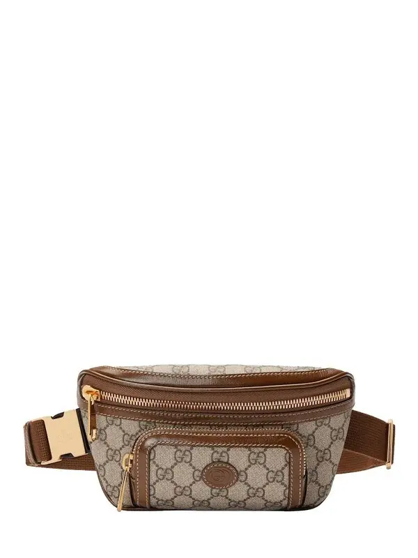 Gucci Belt Bag With Interlocking G - Beige/ebony
