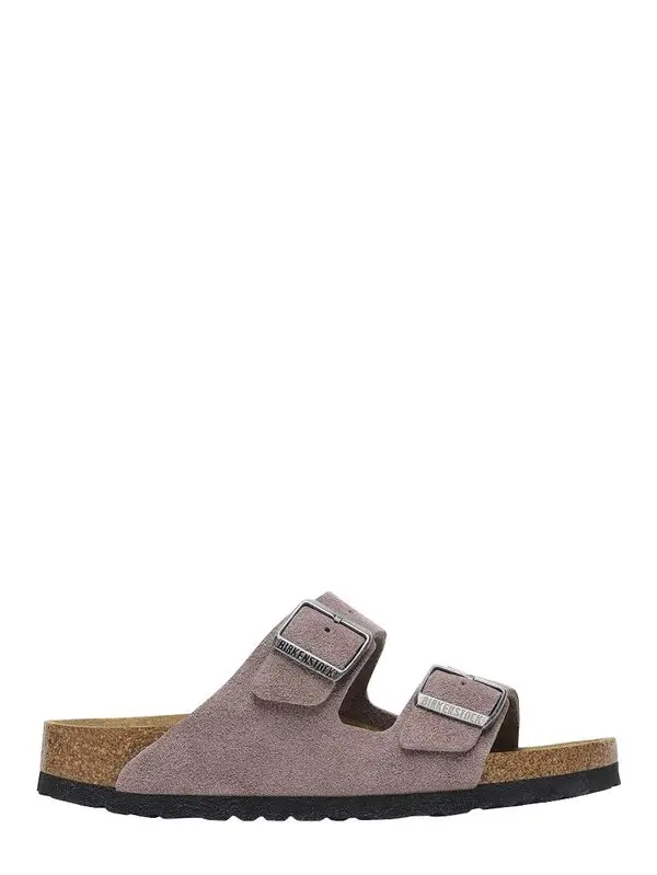 BIRKENSTOCK Arizona Soft Footbed Suede Sandals - Faded Purple