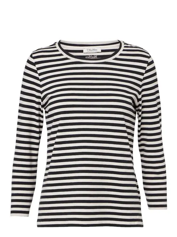 Max Mara Durata Striped T-shirt - Black