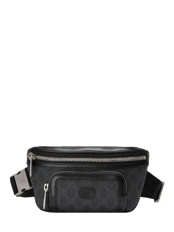 Gucci Belt Bag With Interlocking G - Black
