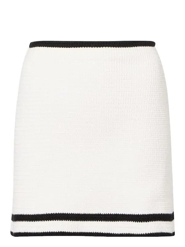 Nina Ricci Cotton-blend Tweed Miniskirt - White