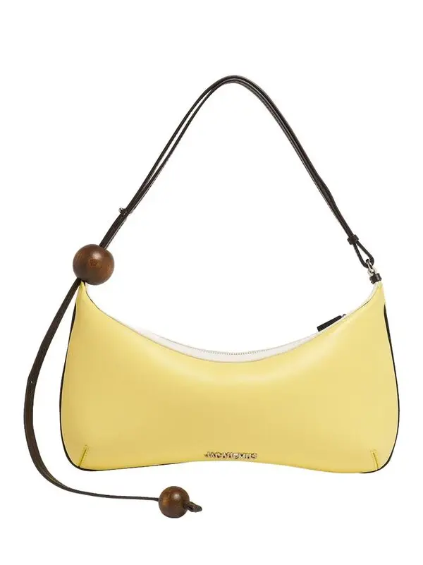 Jacquemus Leather Shoulder Bag - Yellow