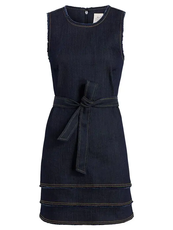 Cinq À Sept Mindie Sleeveless Denim Mini Dress - Indigo
