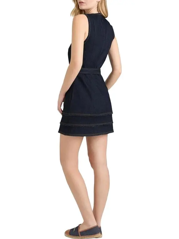 Cinq À Sept Mindie Sleeveless Denim Mini Dress - Indigo