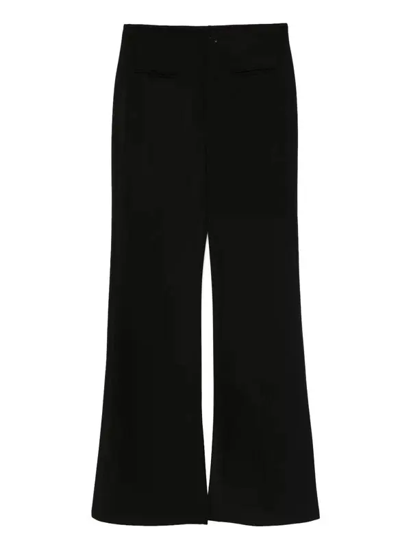 B+AB High-waisted Flared Trousers - Black
