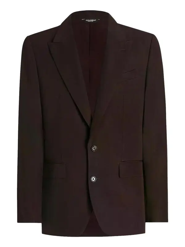 Dolce & Gabbana Single-breasted Blazer - Brown