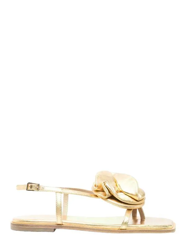 VIC MATIE Metallic Sandals - Gold