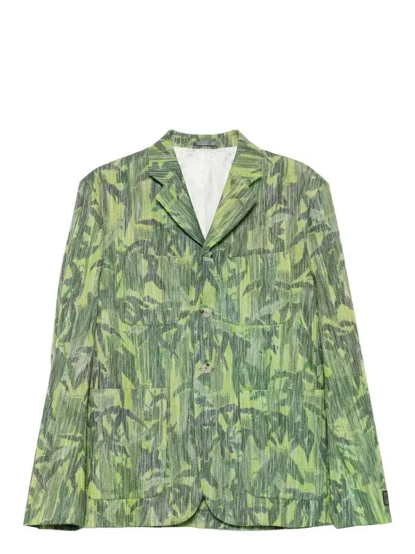 Kenzo Camo-motif Blazer - Green